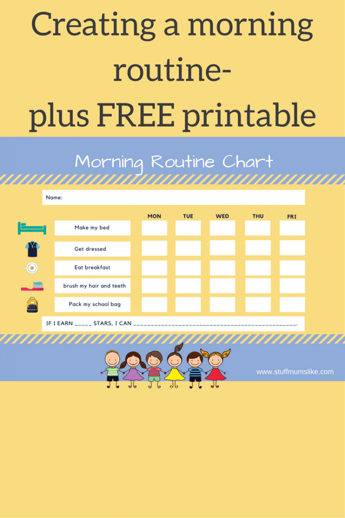 Kids morning routine checklist- with FREE printable - Stuff Mums Like