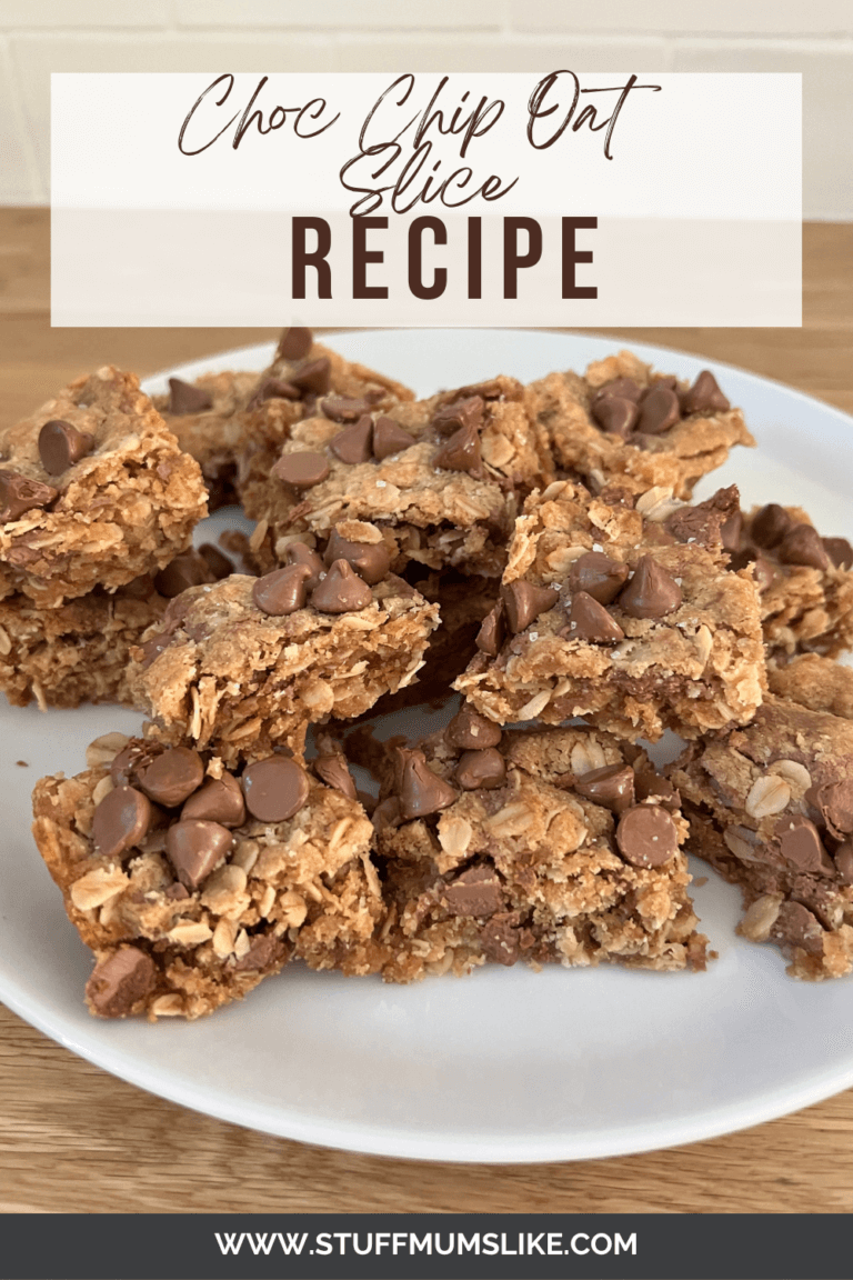 Chocolate Chip Oat Slice Recipe - Stuff Mums Like