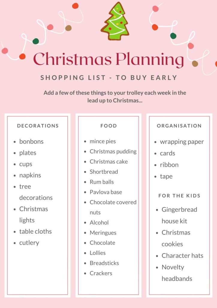 Christmas Planning: Start your shopping early - Stuff Mums Like