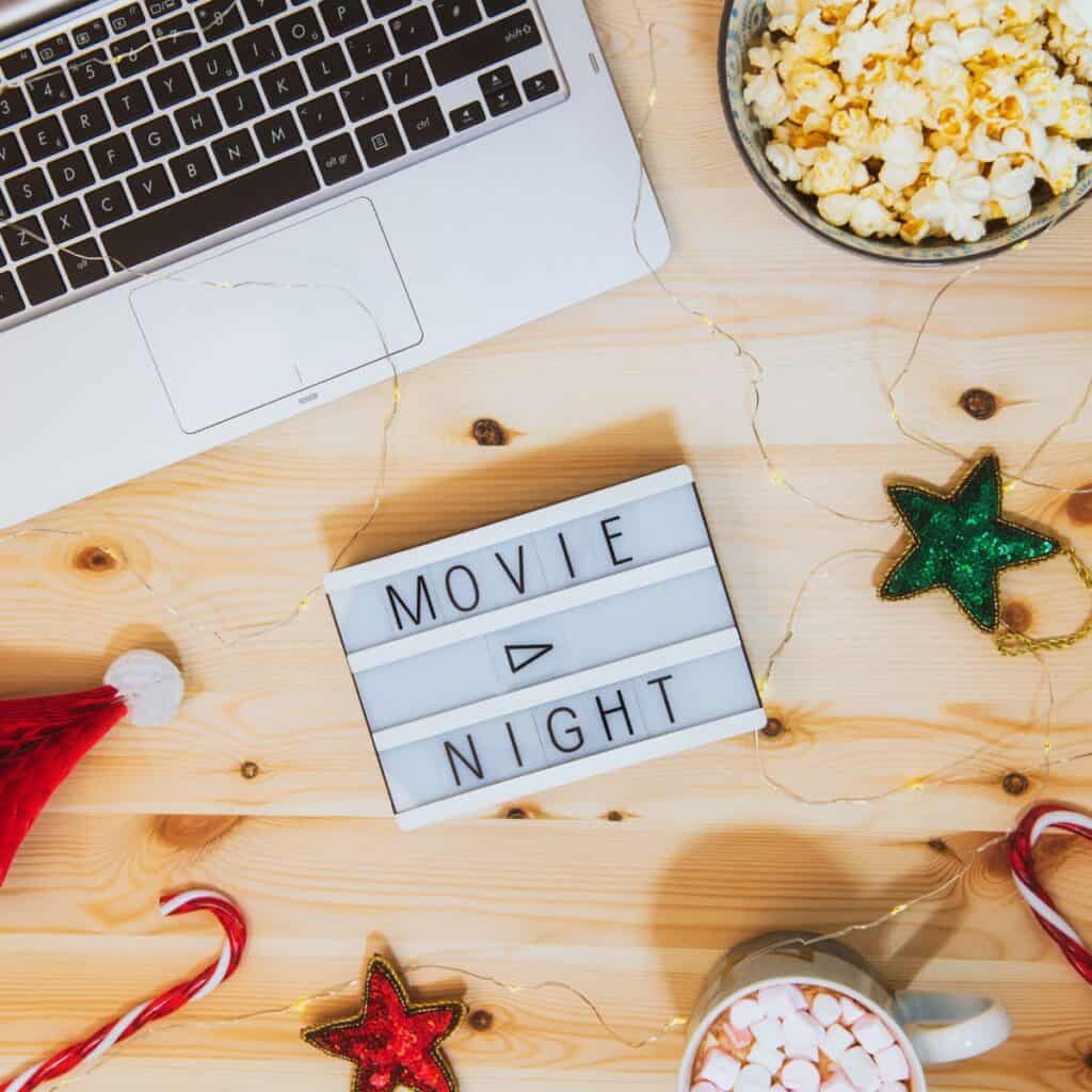 Christmas Movie night ideas with FREE printable tickets - Stuff Mums Like