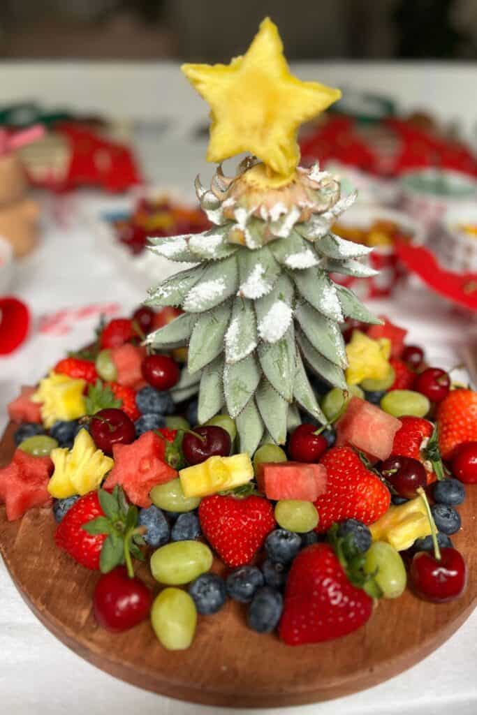 Pineapple Christmas Tree Fruit Platter - Stuff Mums Like